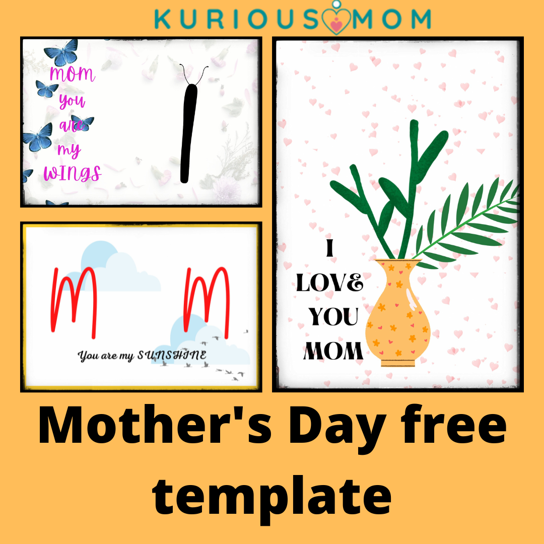 Mother's Day card/poster ideas- Free Templates - KuriousMom