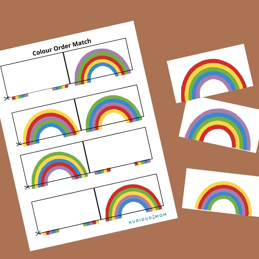 Colour matching with popsicle preschool activity - KuriousMom