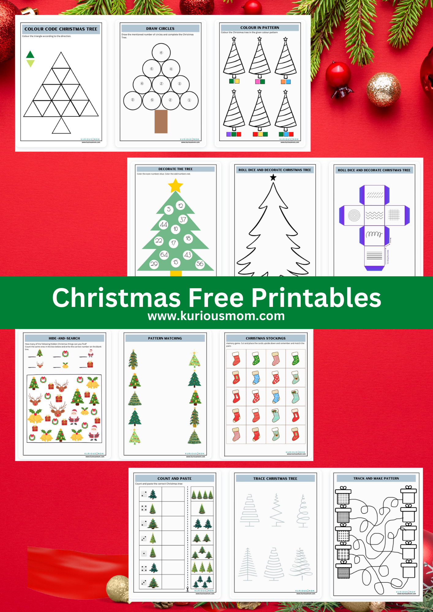 Christmas Free Printables - KuriousMom