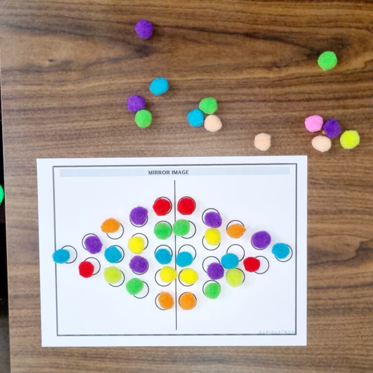 Mirror image activities for kids - KuriousMom