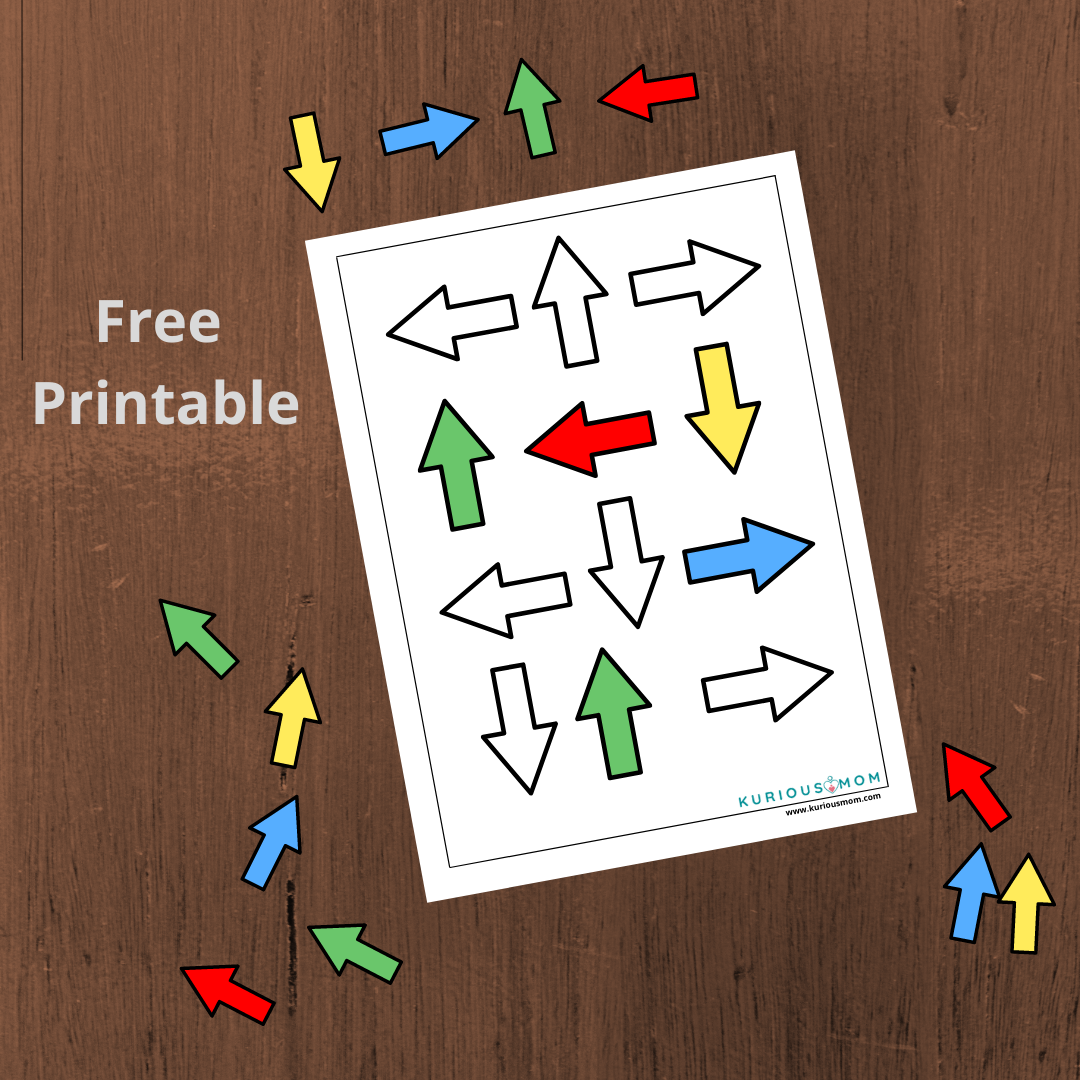 Direction activity for kids- Free Templates - KuriousMom