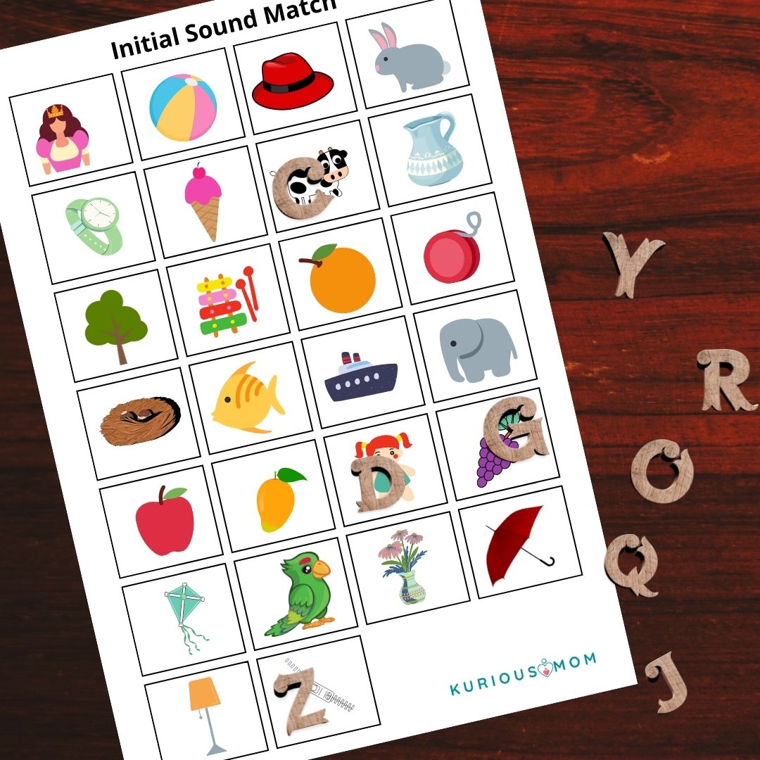 Phonics activity for kids - KuriousMom