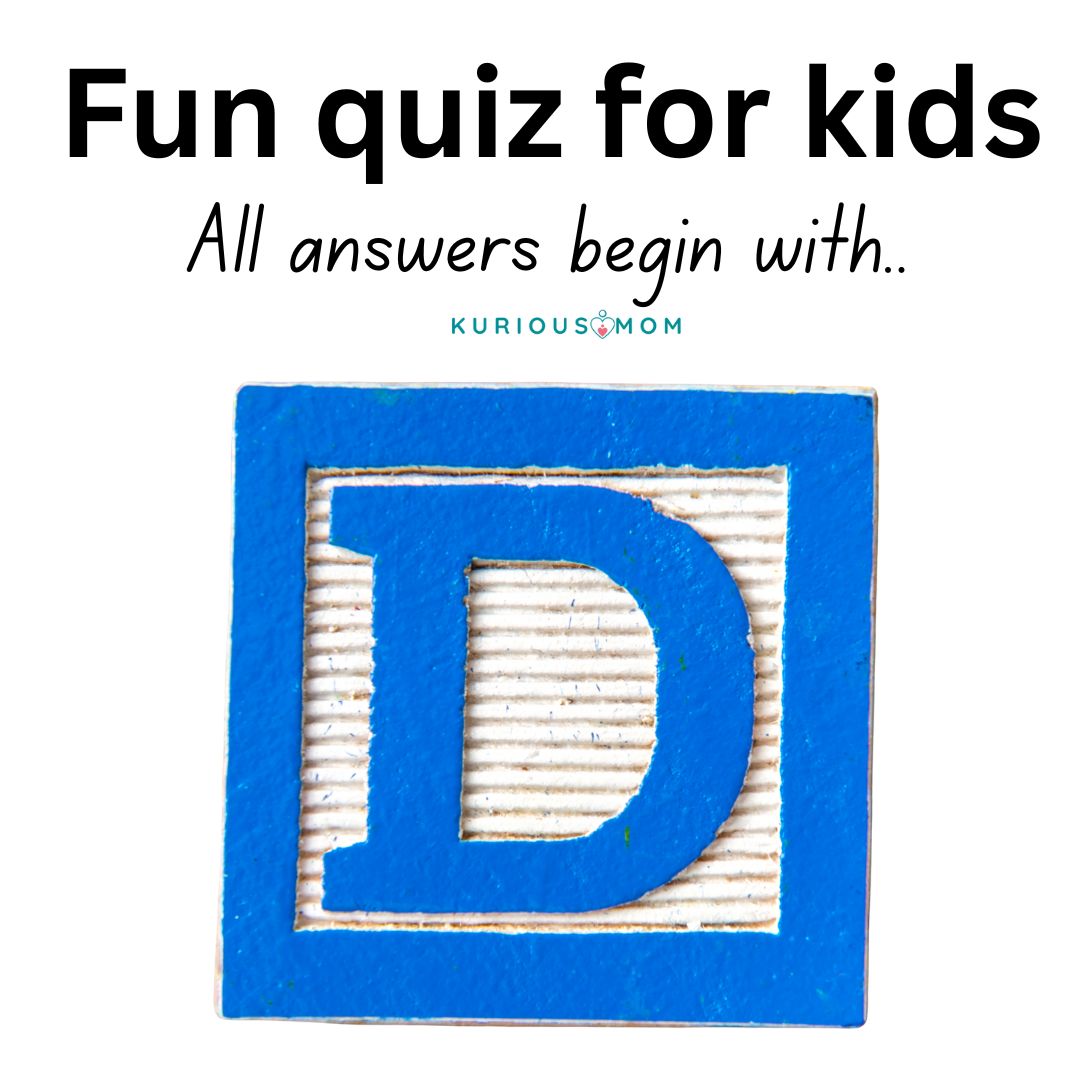 Letter D Fun Questions - KuriousMom