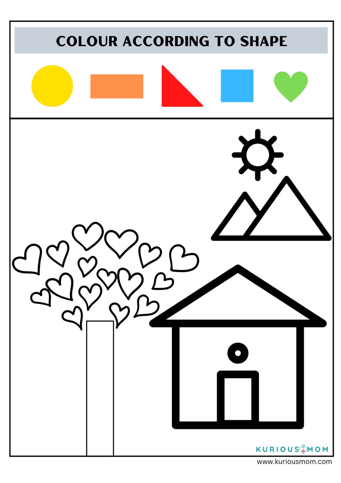 Shapes activities for kids - KuriousMom