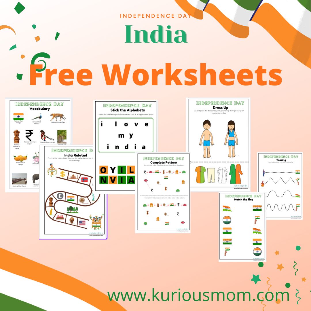 Independence Day free printables - KuriousMom