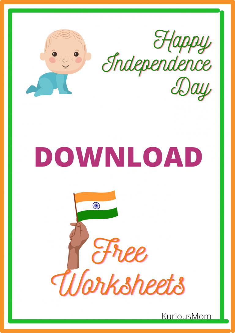 Independence Day free printables for preschool - KuriousMom