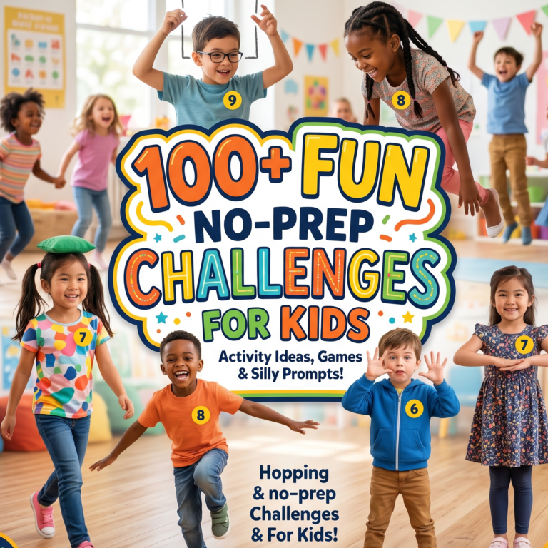 100+ Fun No-Prep Challenges for Kids - KuriousMom