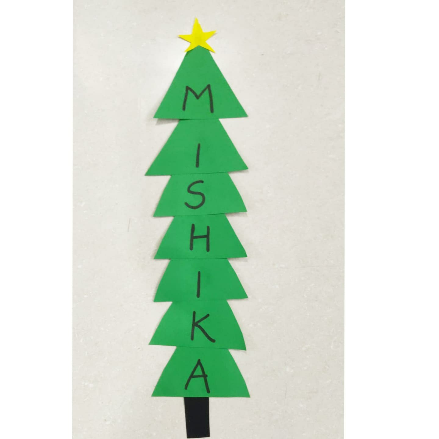 Name Christmas tree - KuriousMom