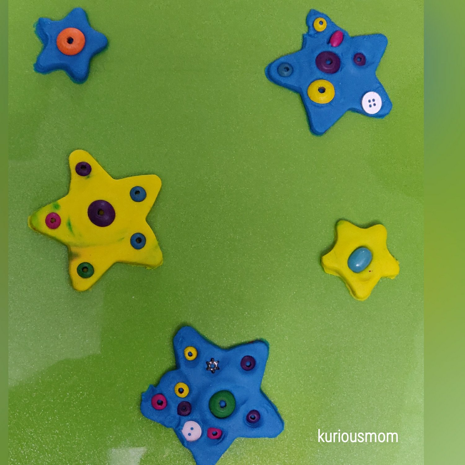 decorate dough starfish